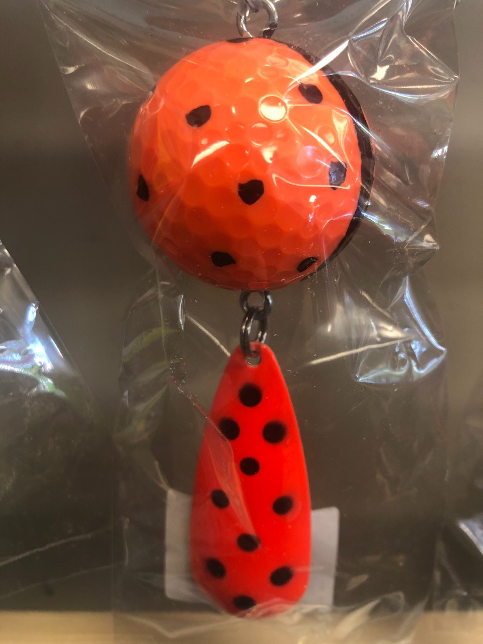 NCS-016 Northern Crack Spearing Teaser Lady Bug (Orange Ball with Black ...