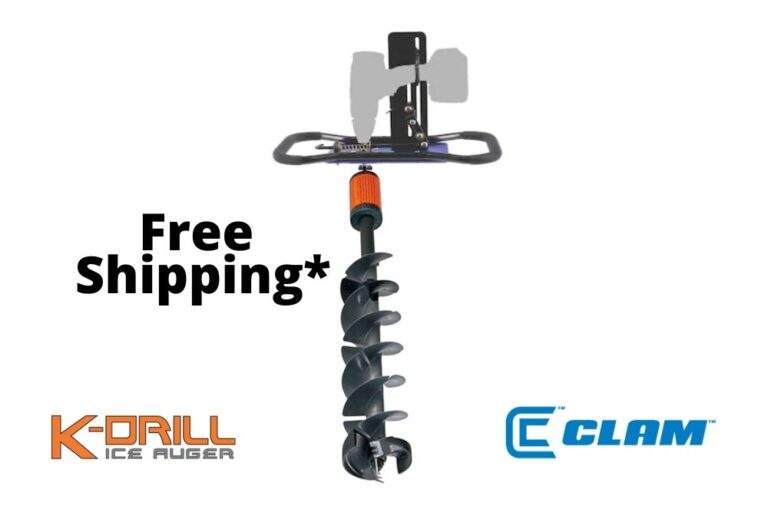 Clam Auger Conversion Plate CL9935 plus 6 inch K-Drill and Clam Adapter ...